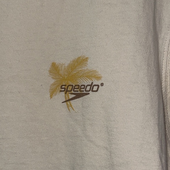 Speedo | Shirts | Speedo Tan Palm Tree Print Unisex Shirt Size M | Poshmark